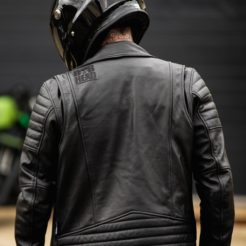 Mens Leather Jacket Motorcycle Brando Leather Jacket Biker Buffalo ...